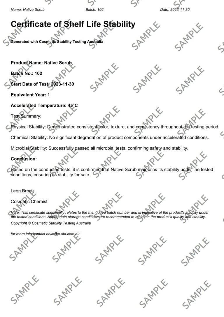 Balm and Stick Stability Test - Cosmetic Stability Testing Australia